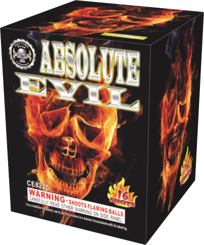 Absolute Evil ⋆ Cutting Edge 200 gram cake ⋆ PyroSpot Fireworks