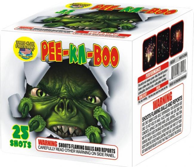 Pee-Ka-Boo ⋆ World Class 200 gram cake ⋆ PyroSpot Fireworks