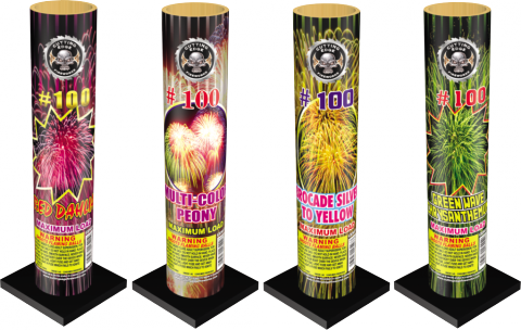 #100 Assorted Shells ⋆ Artillery/Mortar Shells ⋆ PyroSpot Fireworks