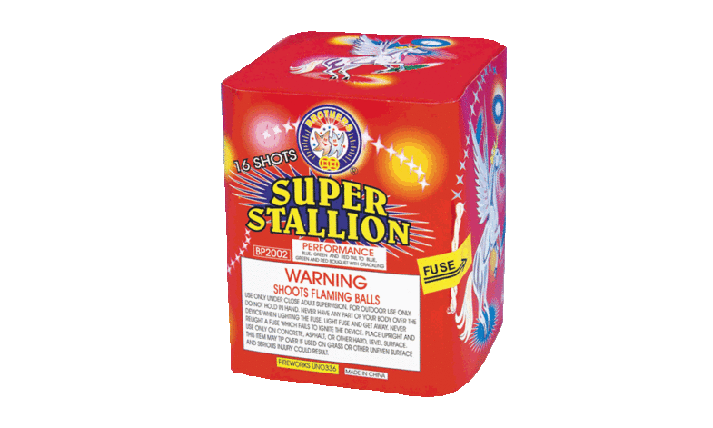 Super Stallion ⋆ 200 Gram Cakes ⋆ PyroSpot Fireworks