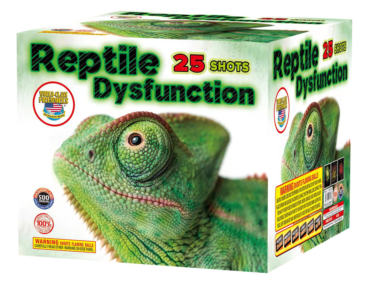 Reptile Dysfunction ⋆ 500 Gram Cake ⋆ PyroSpot Fireworks