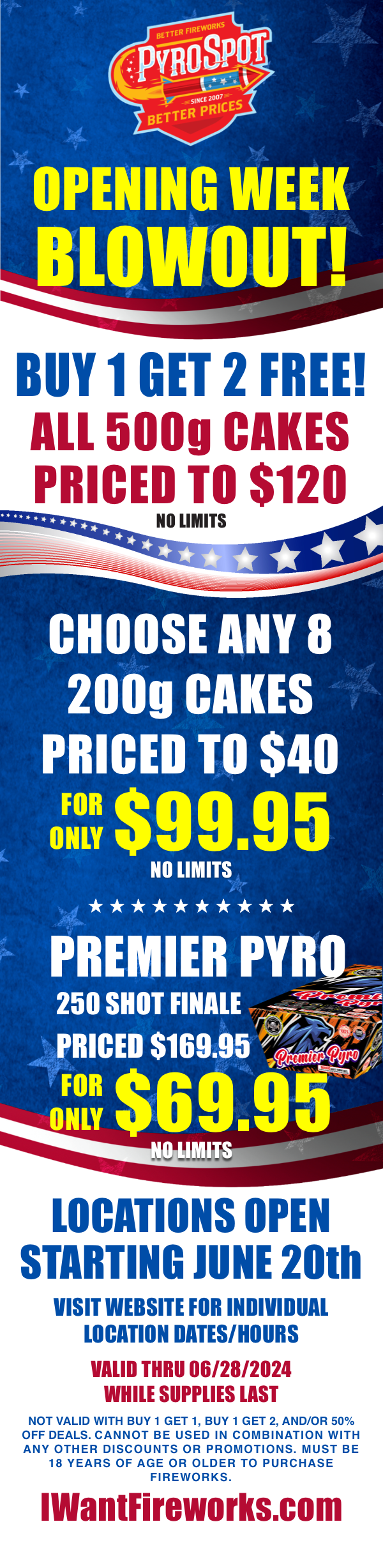 Specials ⋆ Discounts and Specials ⋆ PyroSpot Fireworks